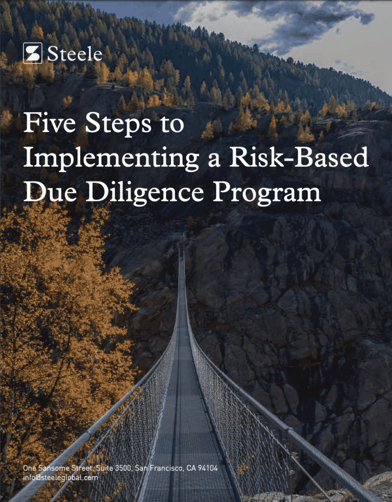5 Steps to Implementing a Risk-Based Due Diligence Program | Steele Global 5 Steps to Implementing a Risk-Based Due Diligence Program | Steele Global