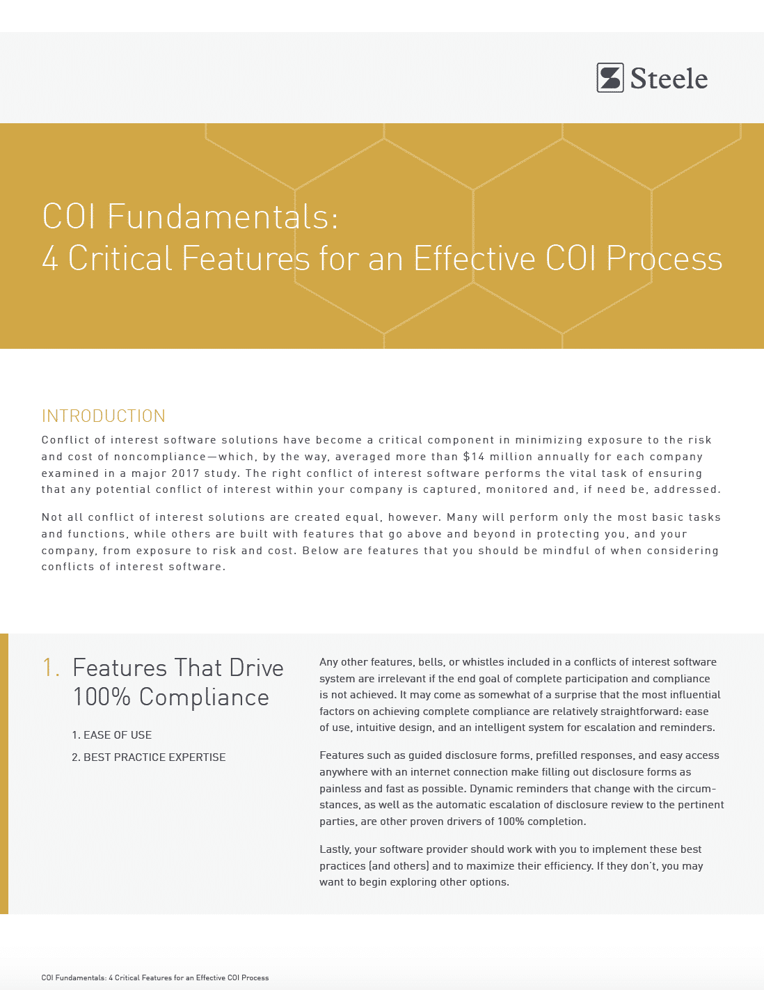 COI Fundamentals: 4 Critical Features for an Effective COI Process
